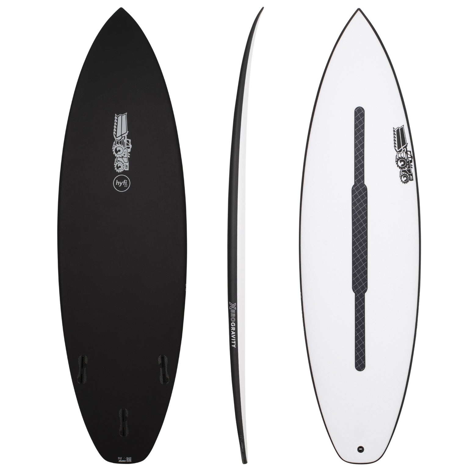 Xero Gravity 6'1" x 20" X 2 9/16" - 33.60L, Squash, 3x FCS 2 Fin Boxes ...