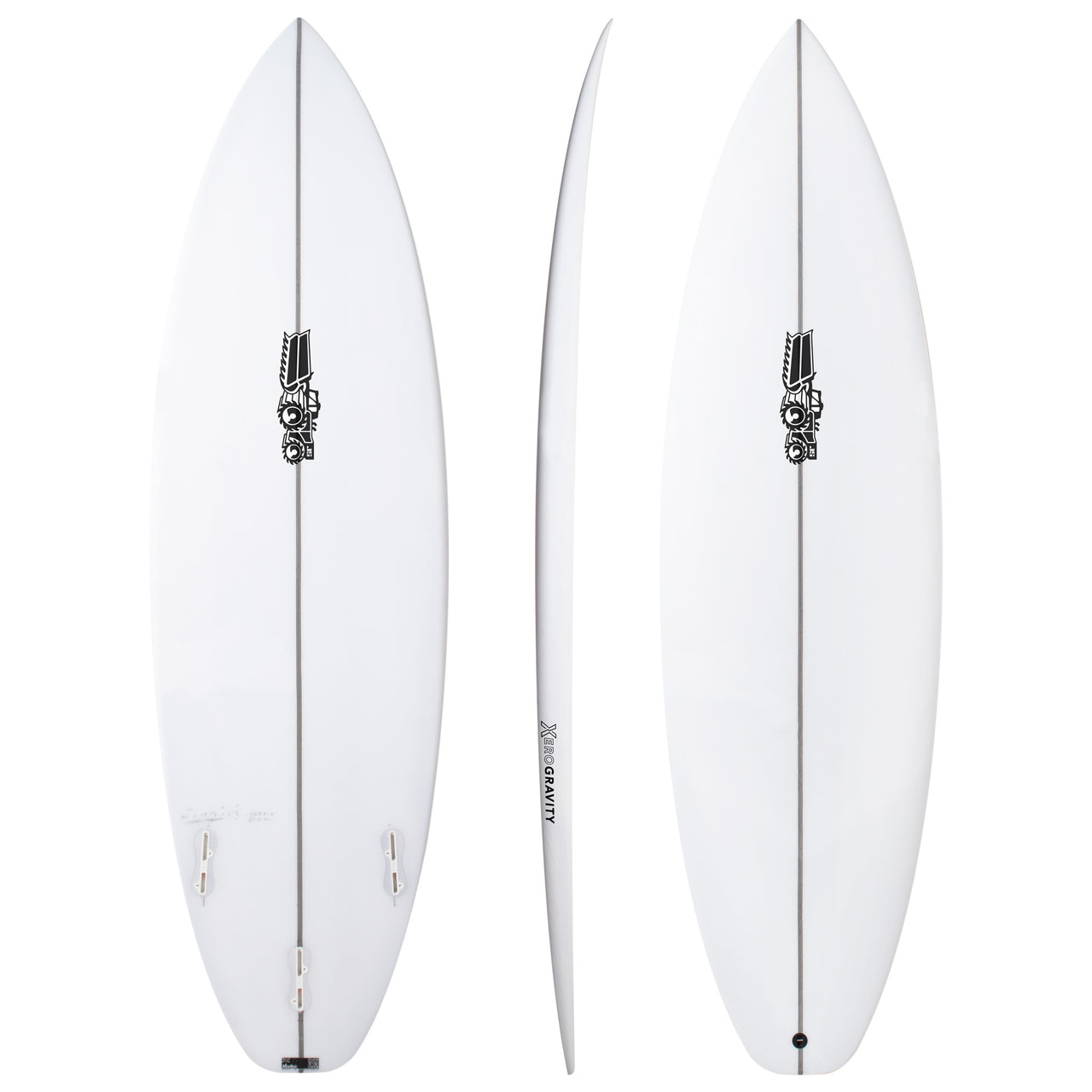 Xero Gravity 5'9" x 19" X 2 3/8" - 27.80L, Squash, 3x FCS 2 Fin Boxes ...