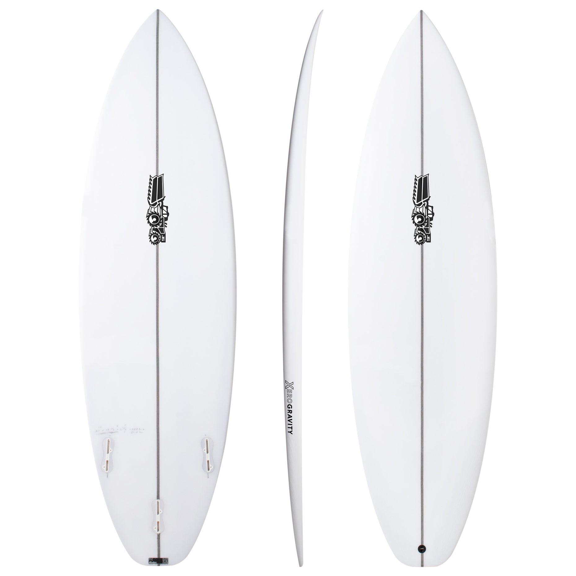Xero Gravity 5'9" x 19" X 2 3/8" - 27.80L, Squash, 3x FCS 2 Fin Boxes ...